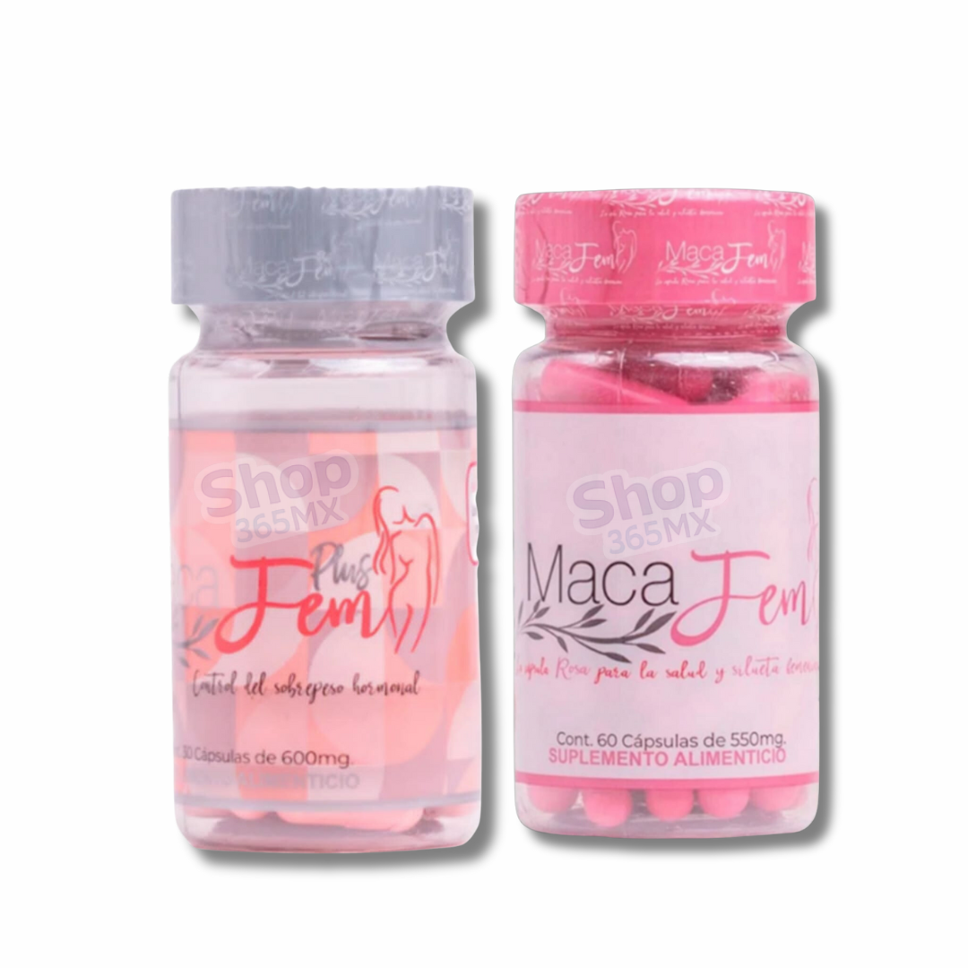 Duo Macafem Plus y Cápsula Rosa – Shop 365